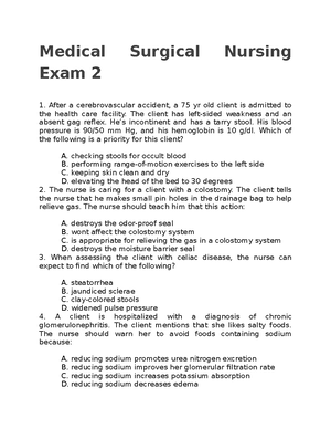 Foundation of Nursing Practice Exam for Nursing Process, Physical and ...