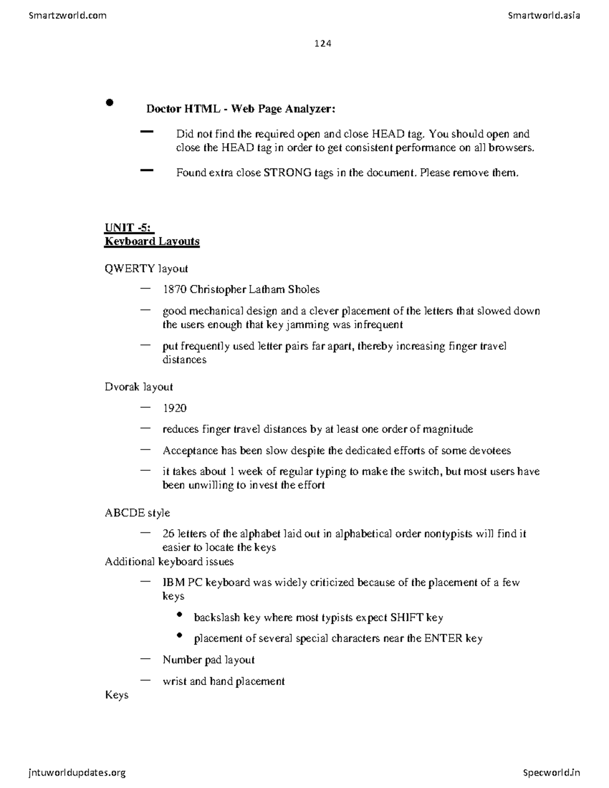 Human Computer Interaction U5: Keyboard Layouts & Input Devices ...