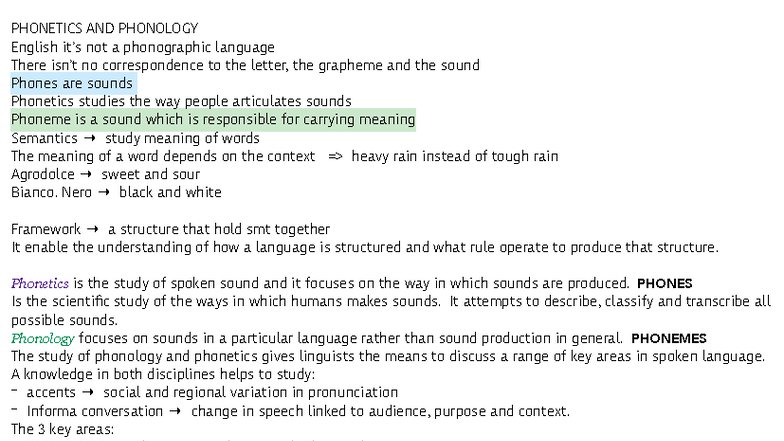 PHONETICS AND PHONOLOGY: Understanding English Sound Systems - Studocu
