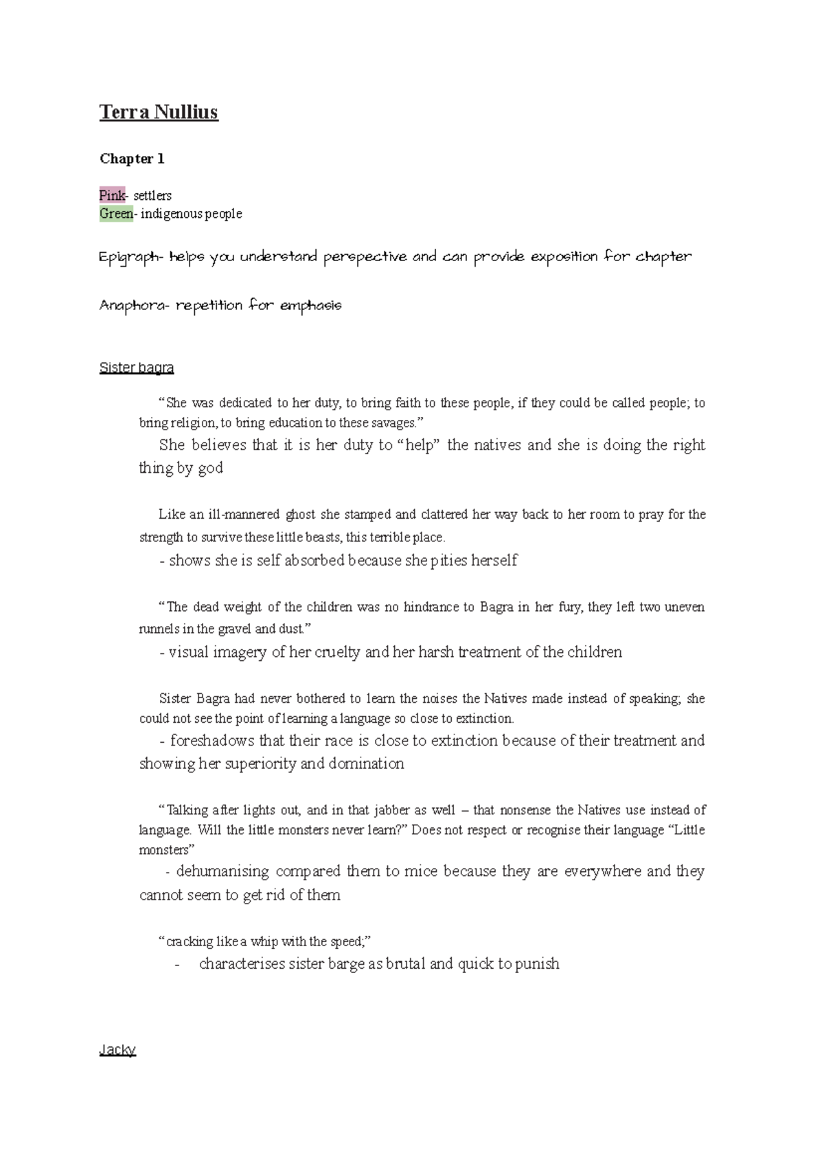 Terra Nullius: Historical Perspectives on Colonial Australia (ENG200 ...