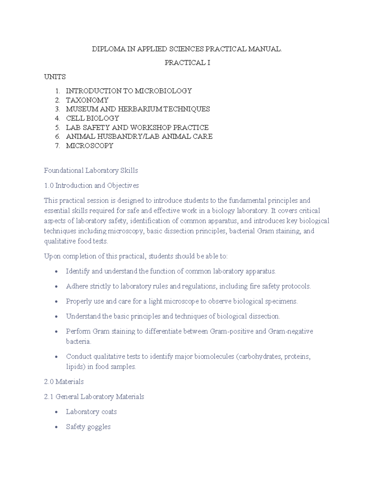 DAB Practical Manual: Essential Skills in Microbiology & Cell Biology ...