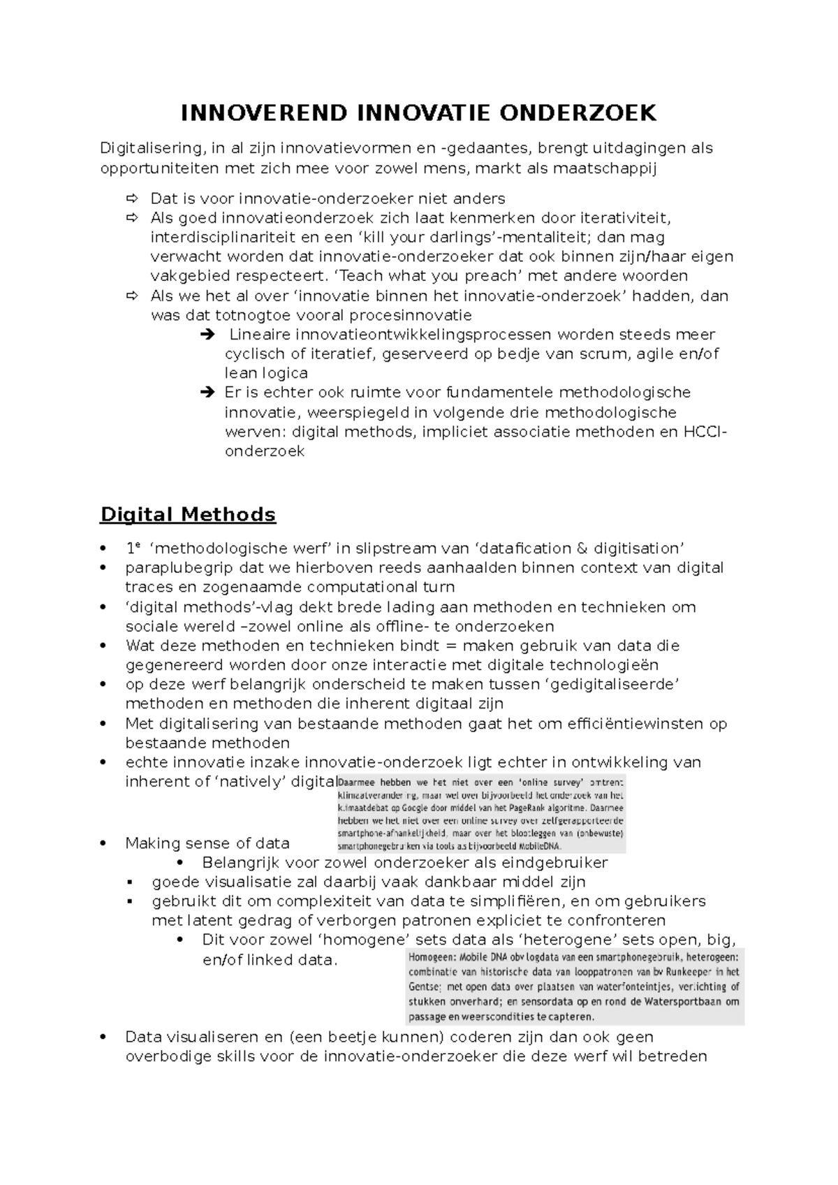 Innoverend Innovatie Onderzoek: Digitalisering en Methodologische ...