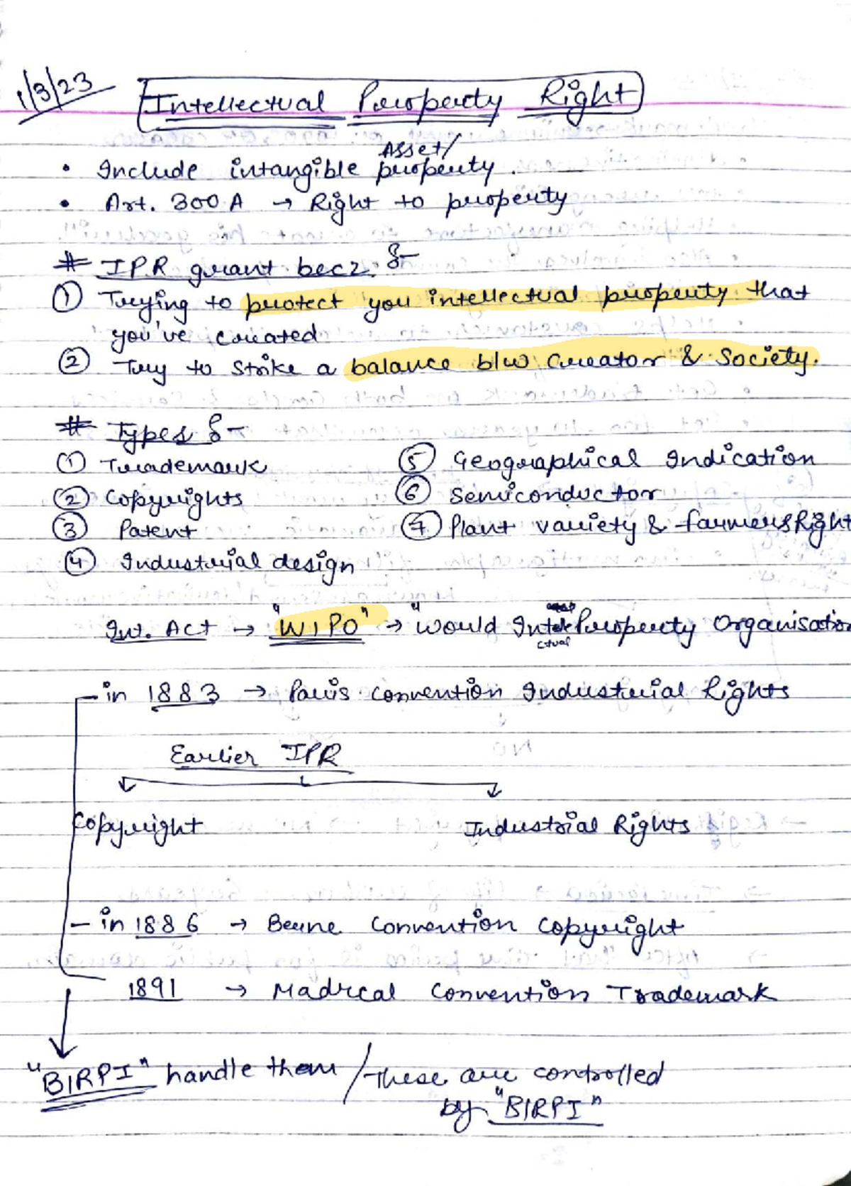 IPR Notes: Understanding Intellectual Property Rights and Their Types ...