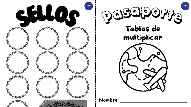 Pasaporte Tablas de Multiplicar A D L E L B 9 A T Nivel 1 - Studocu
