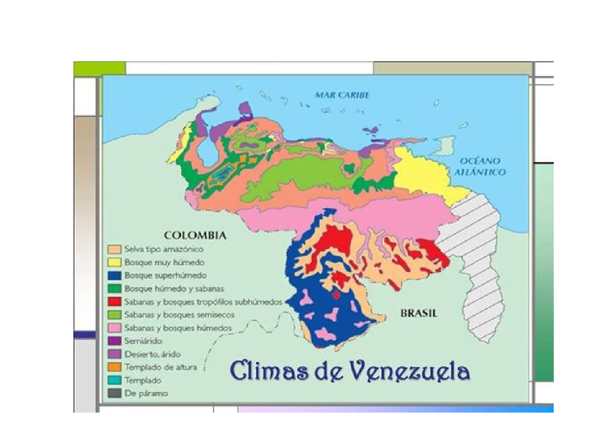 Climatico - mapa Climático de venezuela - Historia, Geografia - MAR ...