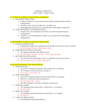 General Chemistry Exam 2 Complete Study Guide - GENERAL CHEMISTRY EXAM ...