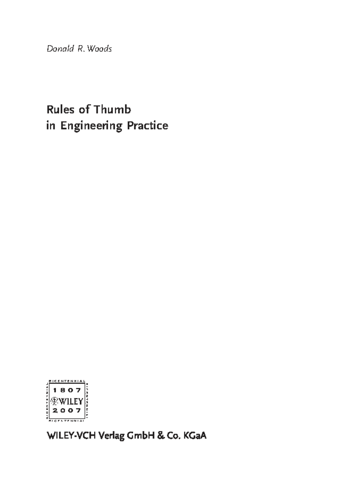 Rules of Thumb in Engineering Practice: A Comprehensive Guide - Studocu