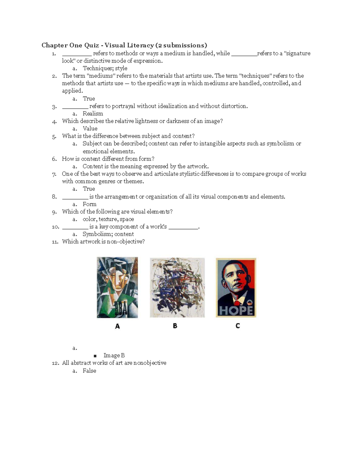 ARH Midterm Quiz: Visual Literacy, Design Principles & Techniques - Studocu