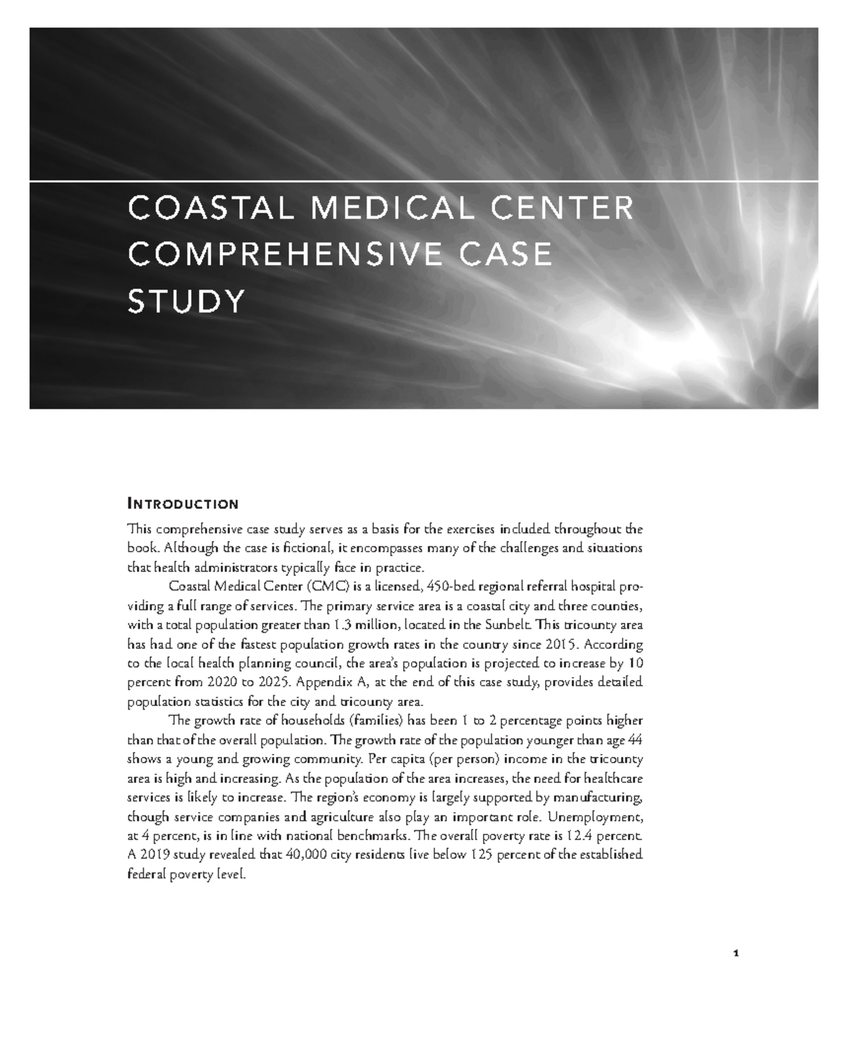 COASTAL MEDICAL CENTER CASE STUDY: STRATEGIC PLANNING CHALLENGES - Studocu