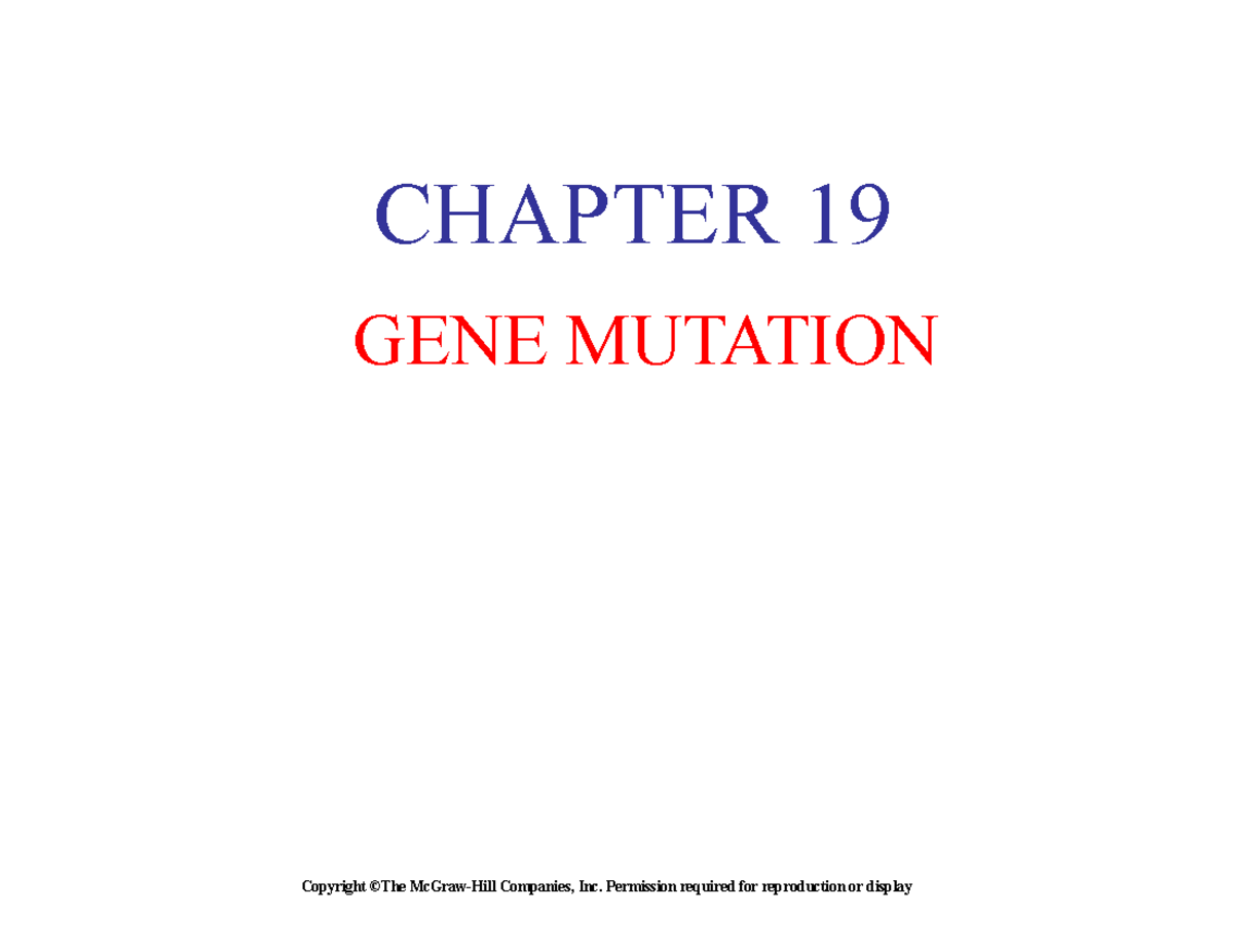 Gene Mutations: Mechanisms, Effects, and Testing Methods (Biology 101 ...
