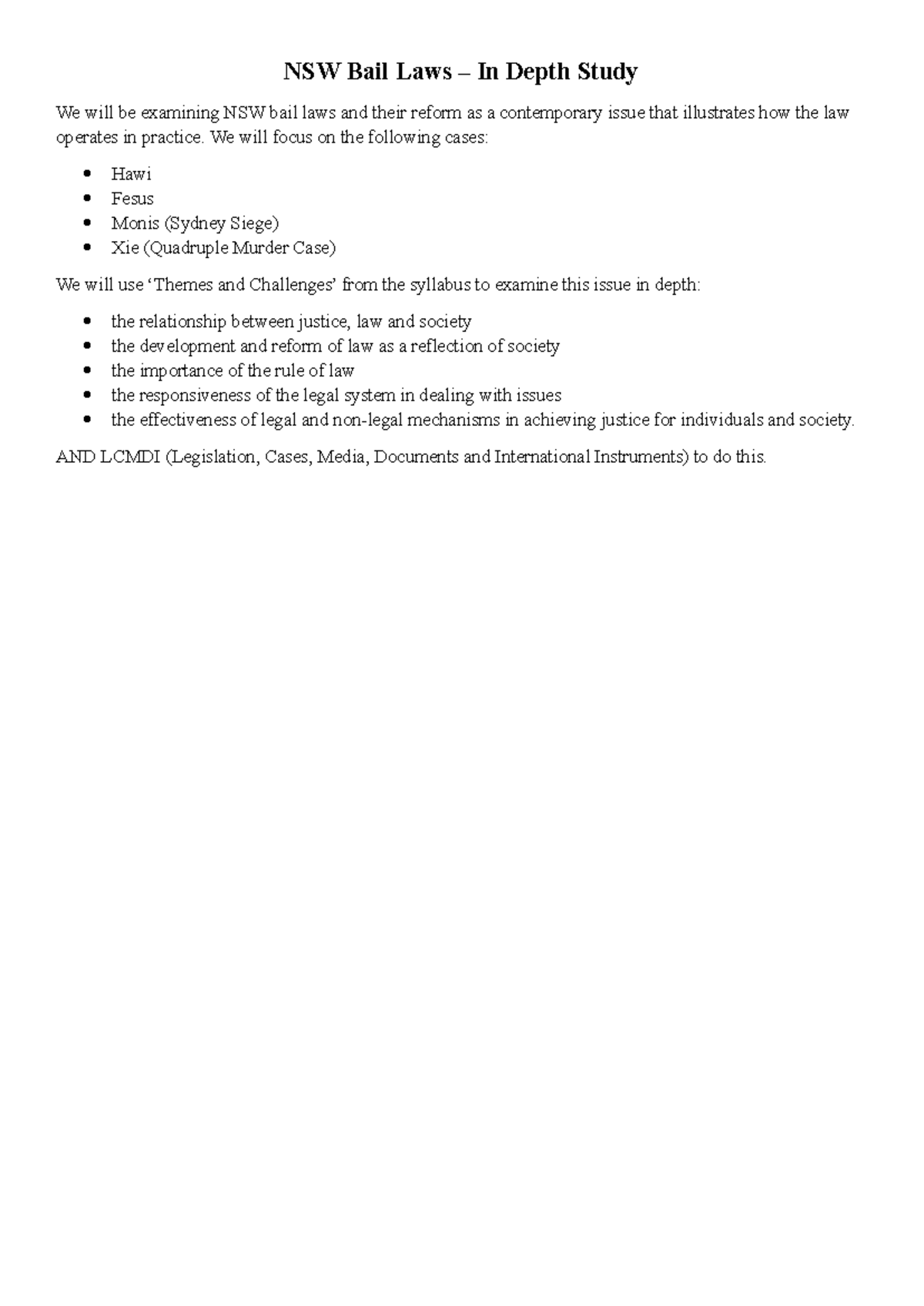 NSW Bail Law Reform: An In-Depth Study of Recent Changes and Cases ...