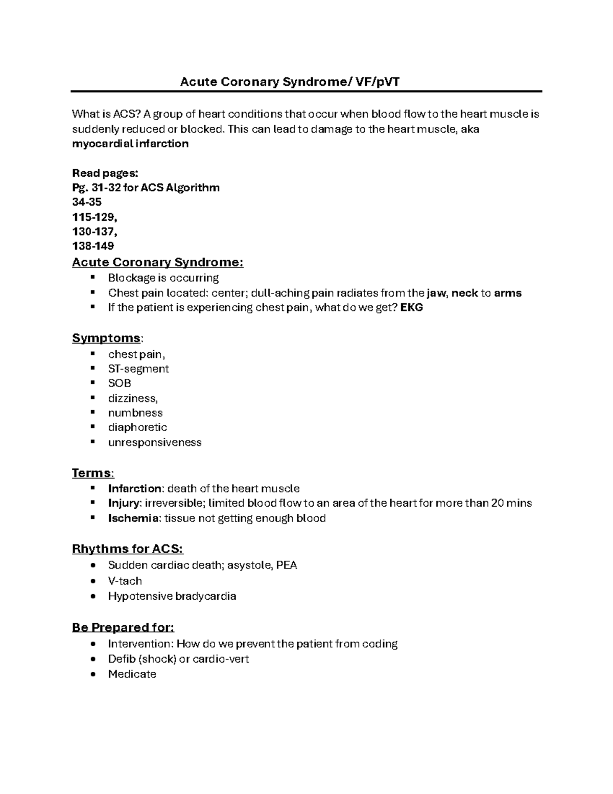 ACS Management: Key Treatments and Interventions for Cardiac ...
