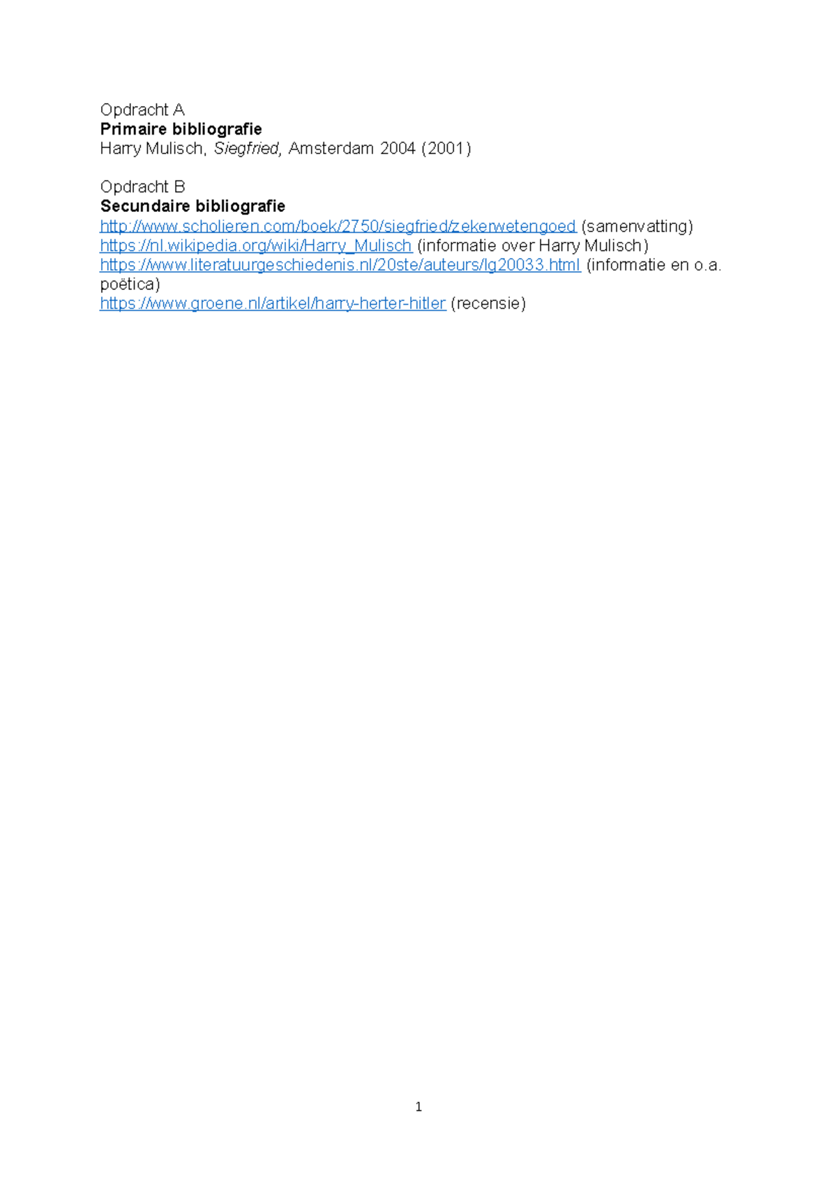 Siegfried (NED-123): Leesverslag en Analyse van Harry Mulisch' Roman ...