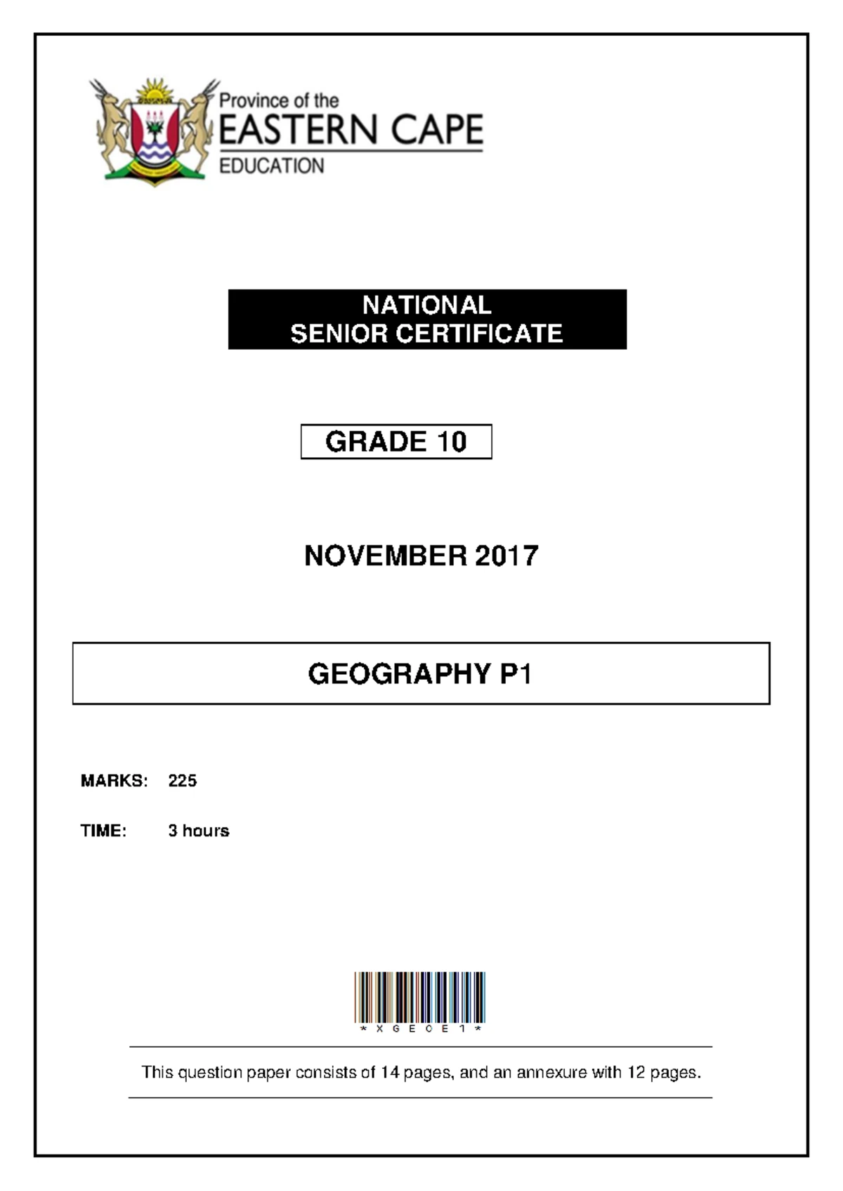 Geography June Exam Assessment: Grade 8 Term 2 (Marks: 75) - Studocu