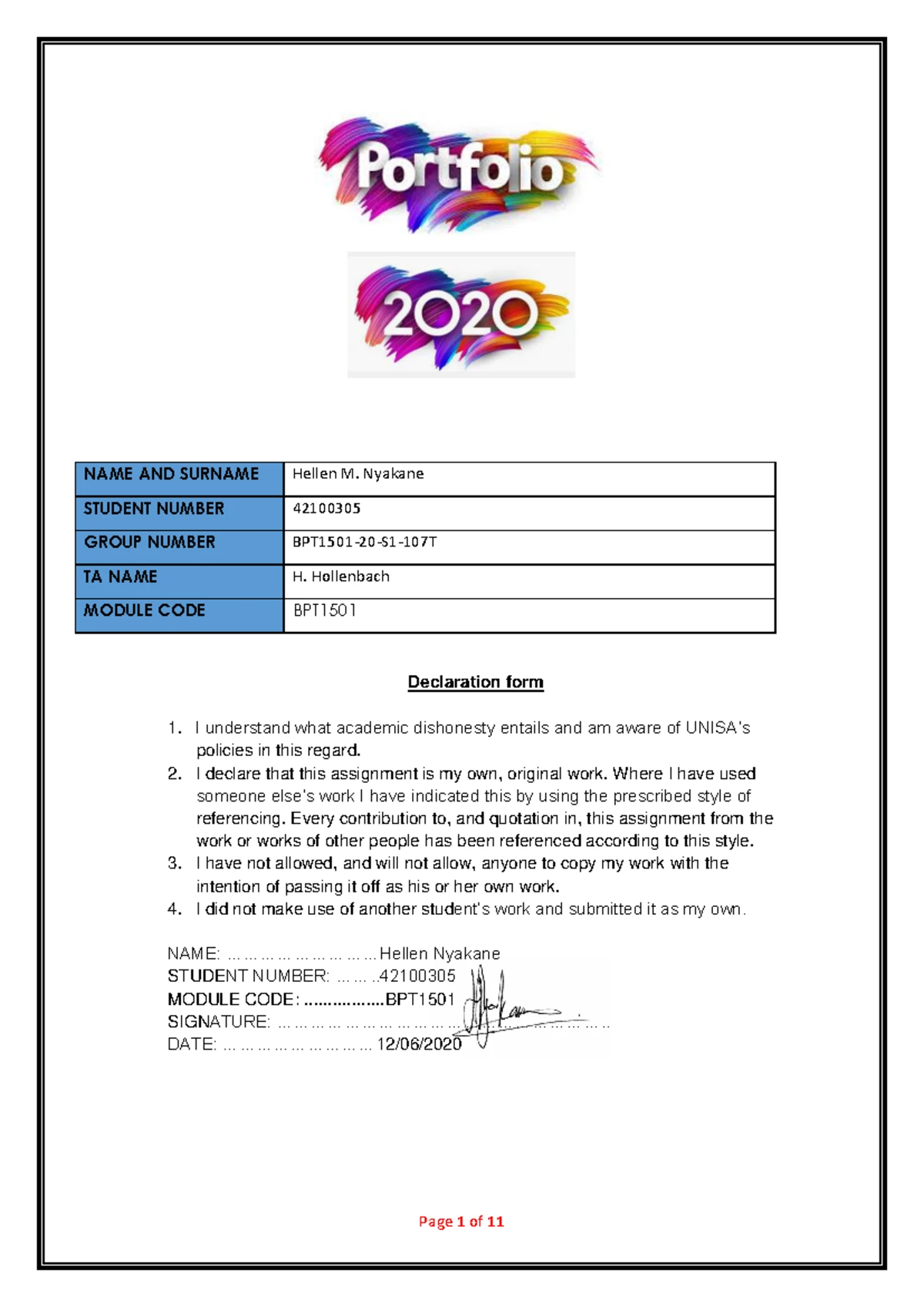 Tutorial Letter 101 for BPT 1501 BECOMING A TEACHER - BPT1501/101/3 ...