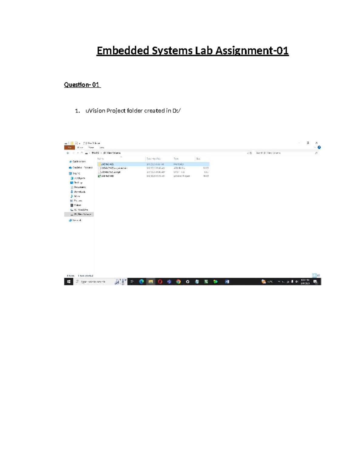 Embedded Systems Lab Assignment - Embedded System Design - Embedded Systems Lab Assignment ...