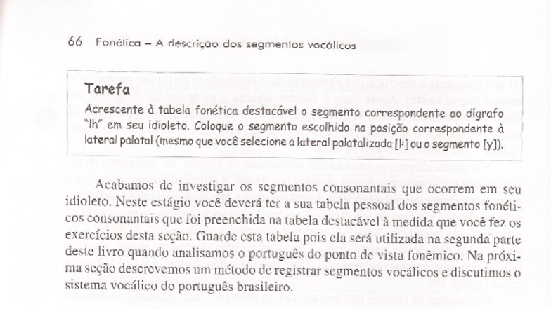 Sistema Vocálico do Português Brasileiro - Fonética e Segmentos ...