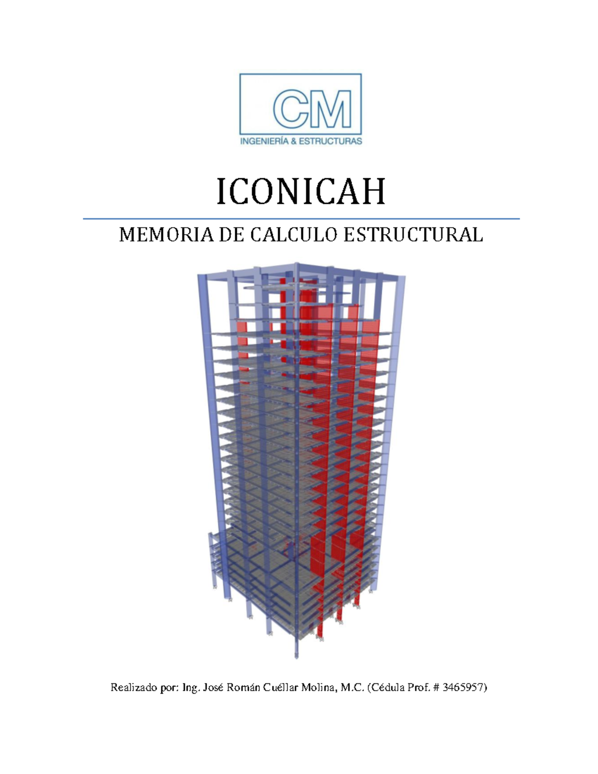 ICONICAH MEMORIA DE CÁLCULO ESTRUCTURAL - Análisis y Diseño - Studocu