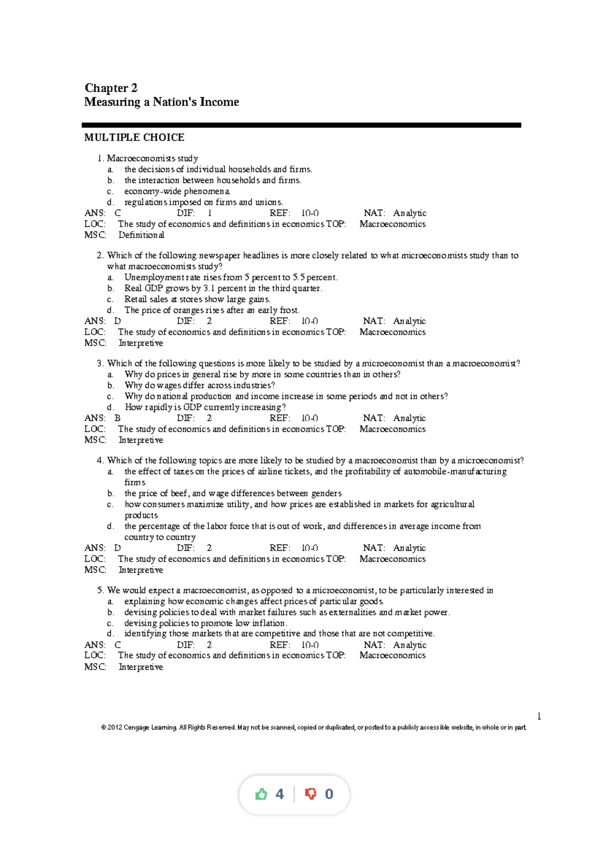 Chapter-2-test-bank-final-new compress - 1 © 2012 Cengage Learning. All ...