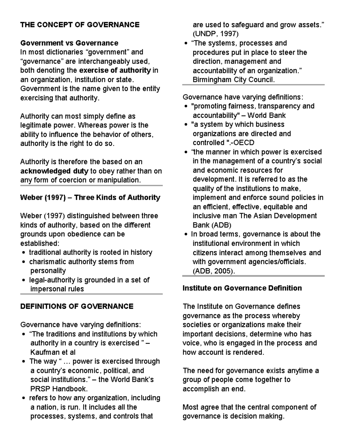 GOV 101: Understanding Governance Concepts and Corporate Structures ...