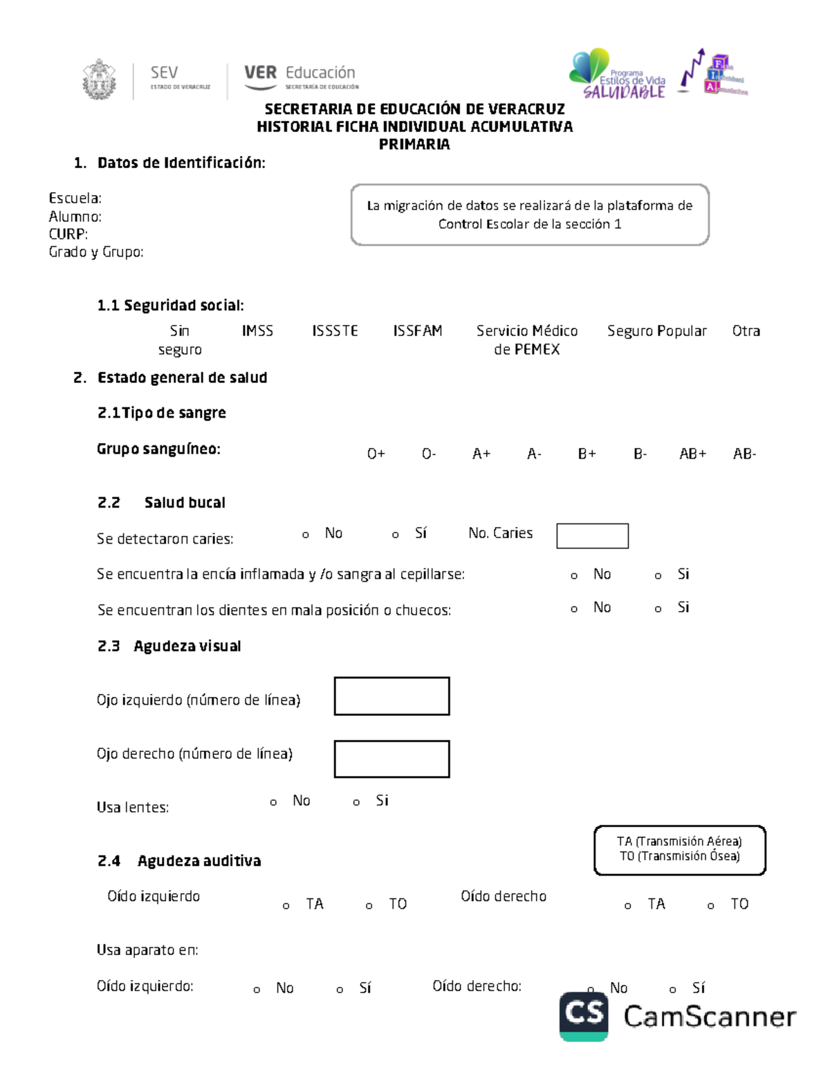 Formato-FIA- Primaria- SECRETARIA DE EDUCACIÓN DE VERACRUZ HISTORIAL ...