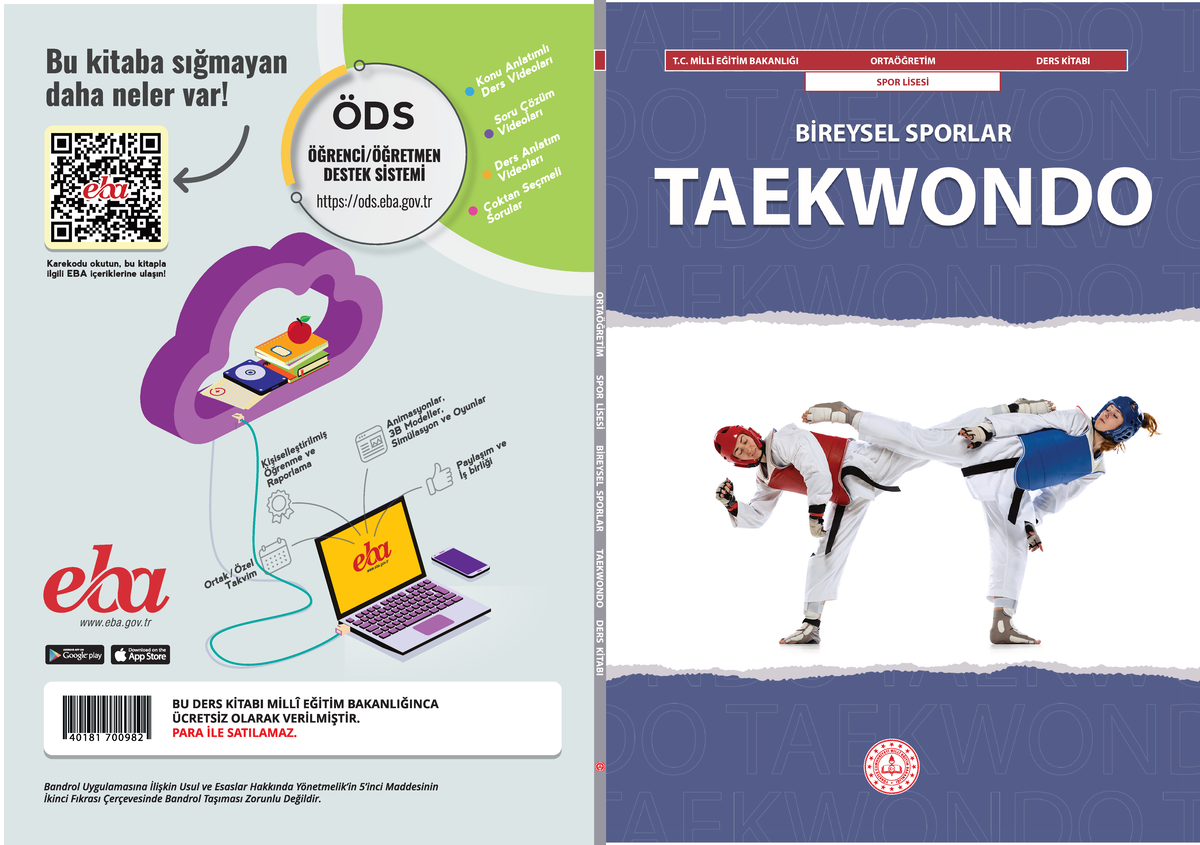 Taekwondo - jhjhjh - ORTAÖĞRETİM SPOR LİSESİ BİREYSEL SPORLAR TAEKWONDO DERS KİTABI T. MİLLÎ ...