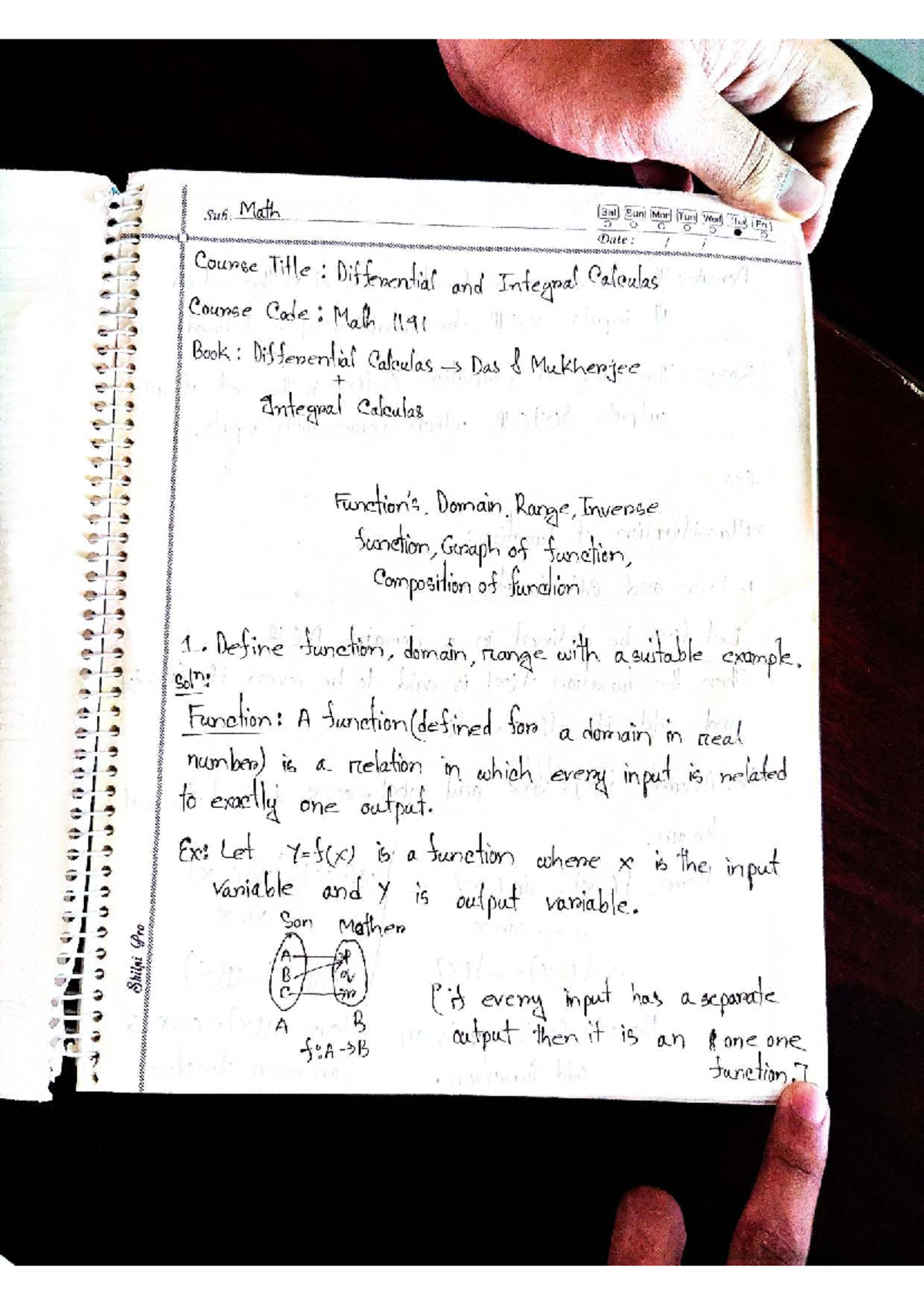 Math 1191: Differential & Integral Calculus Notes - Studocu