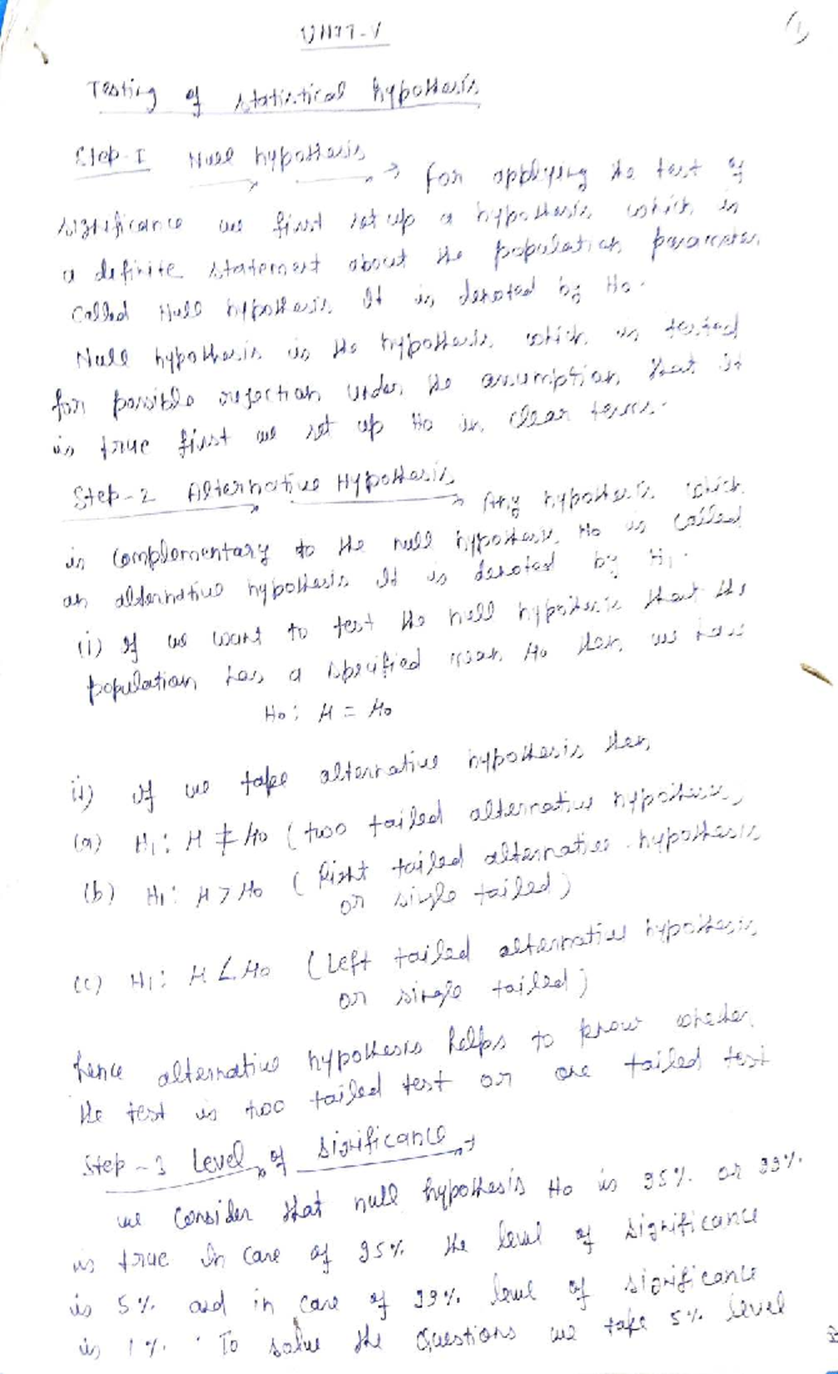 N499 Final Exam: Understanding Null Hypothesis Concepts - Studocu