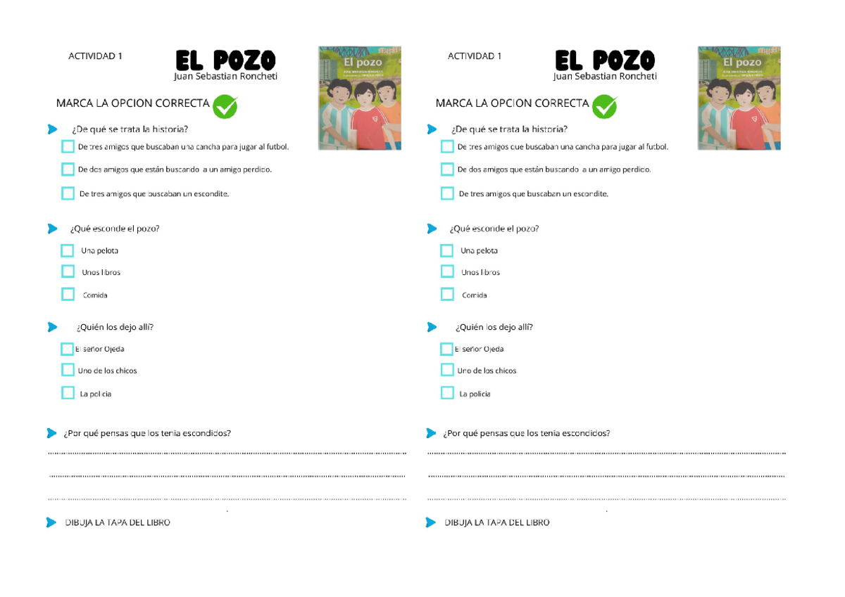 ACTIVIDAD 1: EL POZO - Ejercicios y Preguntas - Studocu