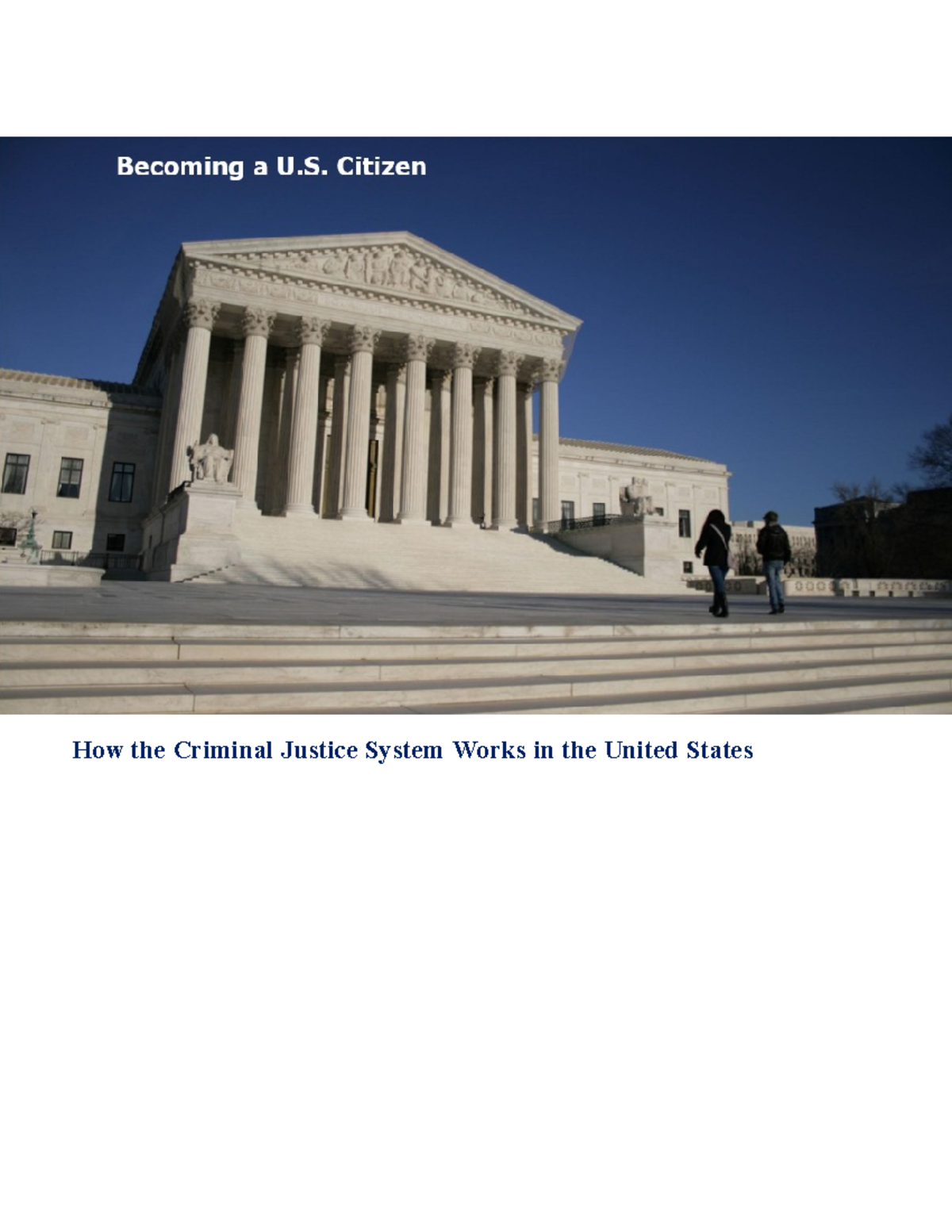 CJ 112 Project 2: Understanding the U.S. Criminal Justice System - Studocu