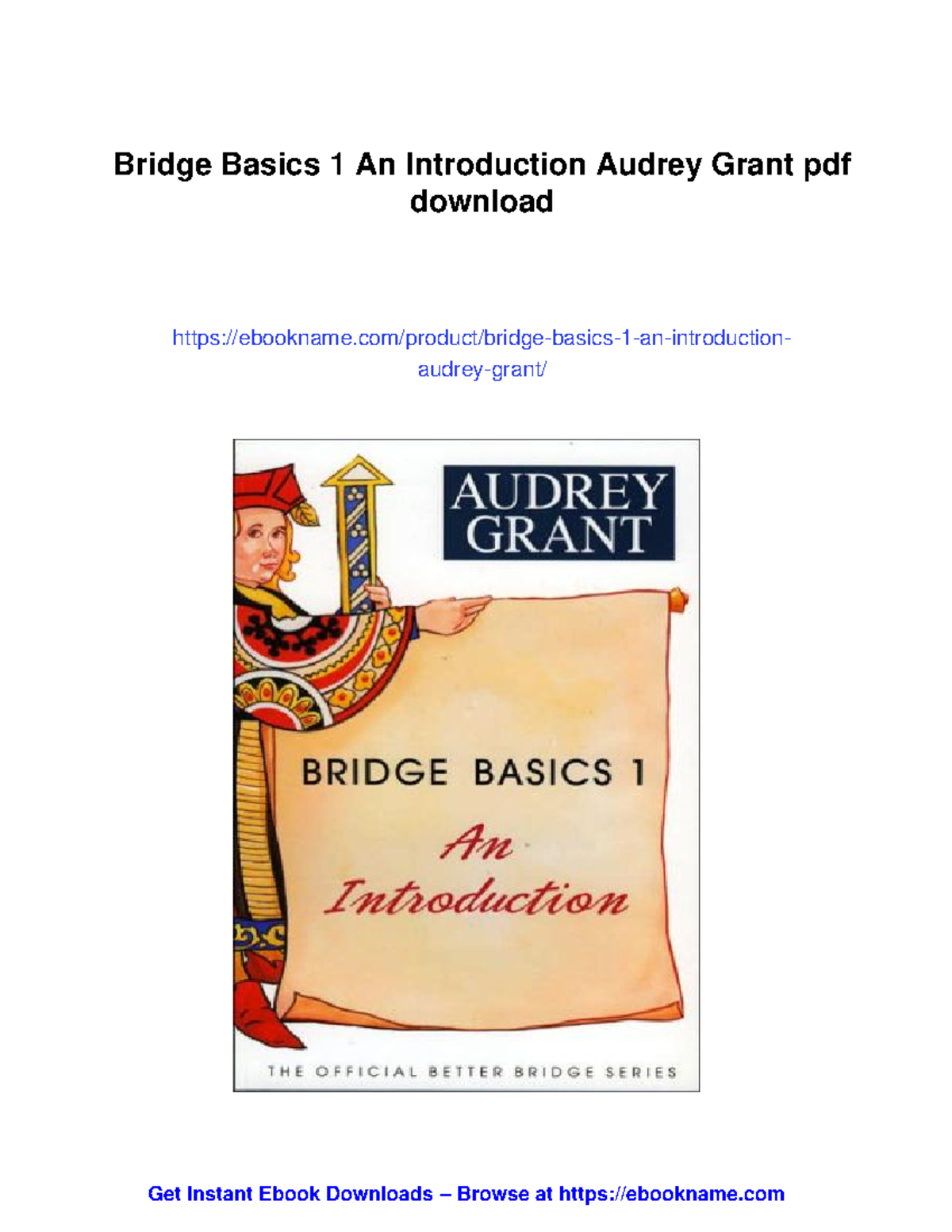 Bridge Basics 1: An Introduction by Audrey Grant - Revised Edition - Studocu