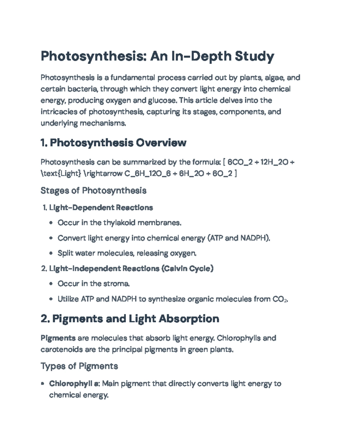Rubisco and the Calvin Cycle: A Detailed Overview of Photosynthesis ...
