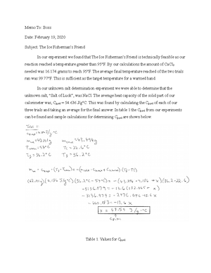 E5 The Identification of an Unknown Solid Acid Lab report - Abstract In ...