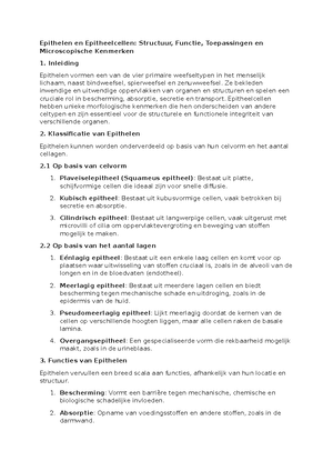 Samenvatting van de thoraxholte: structuur en functie - Studocu