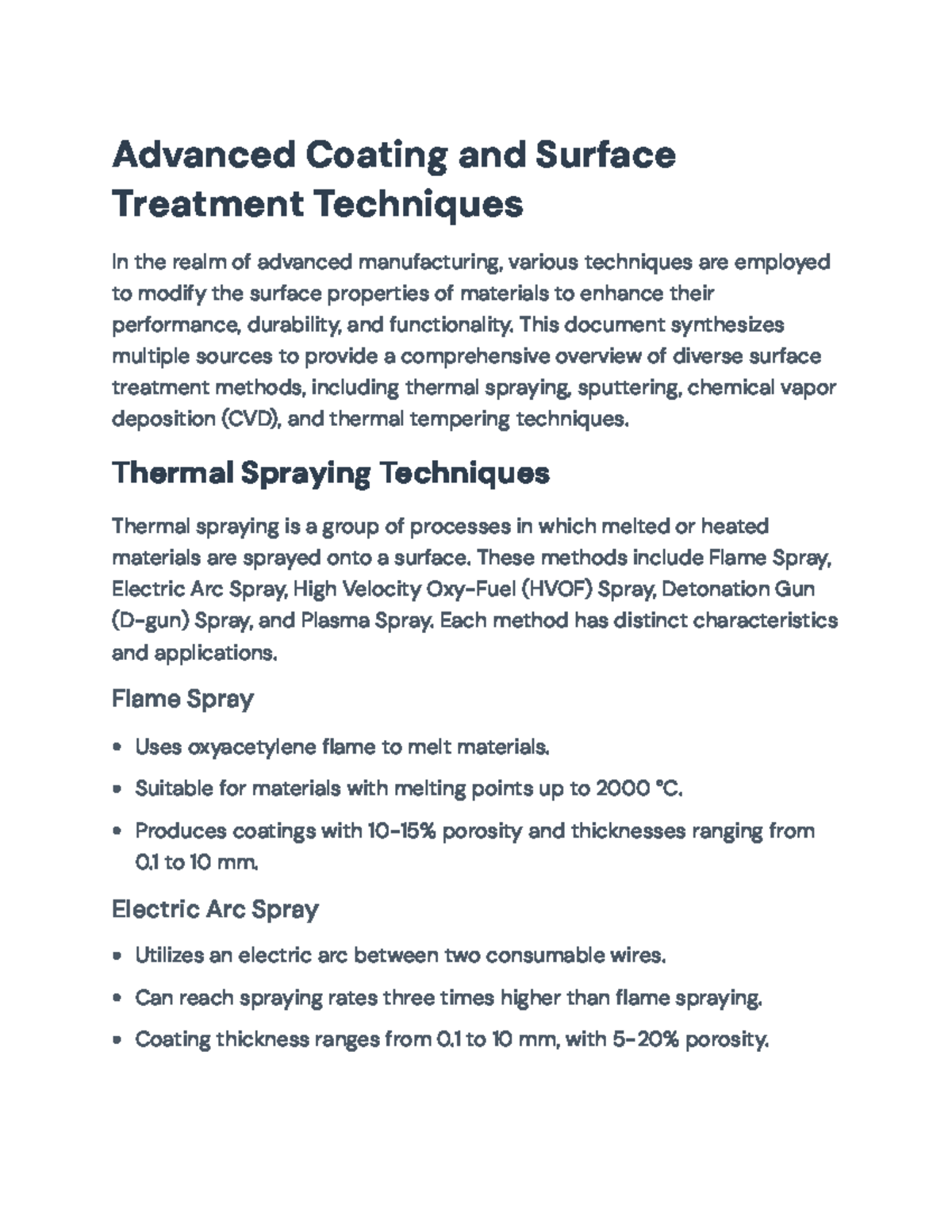 Advanced Coating and Surface Treatment Techniques Overview - Advanced ...