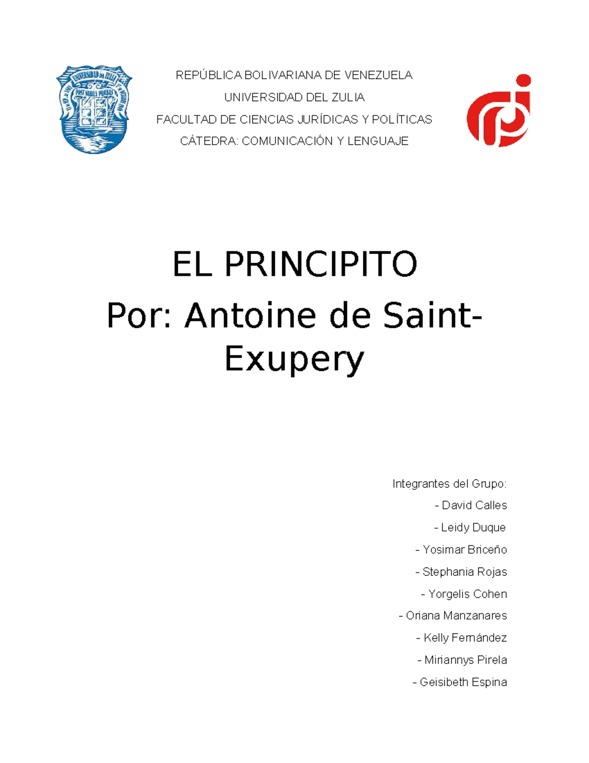 Análisis de "El Principito" en Comunicación y Lenguaje (COMUNICACIÓN Y ...