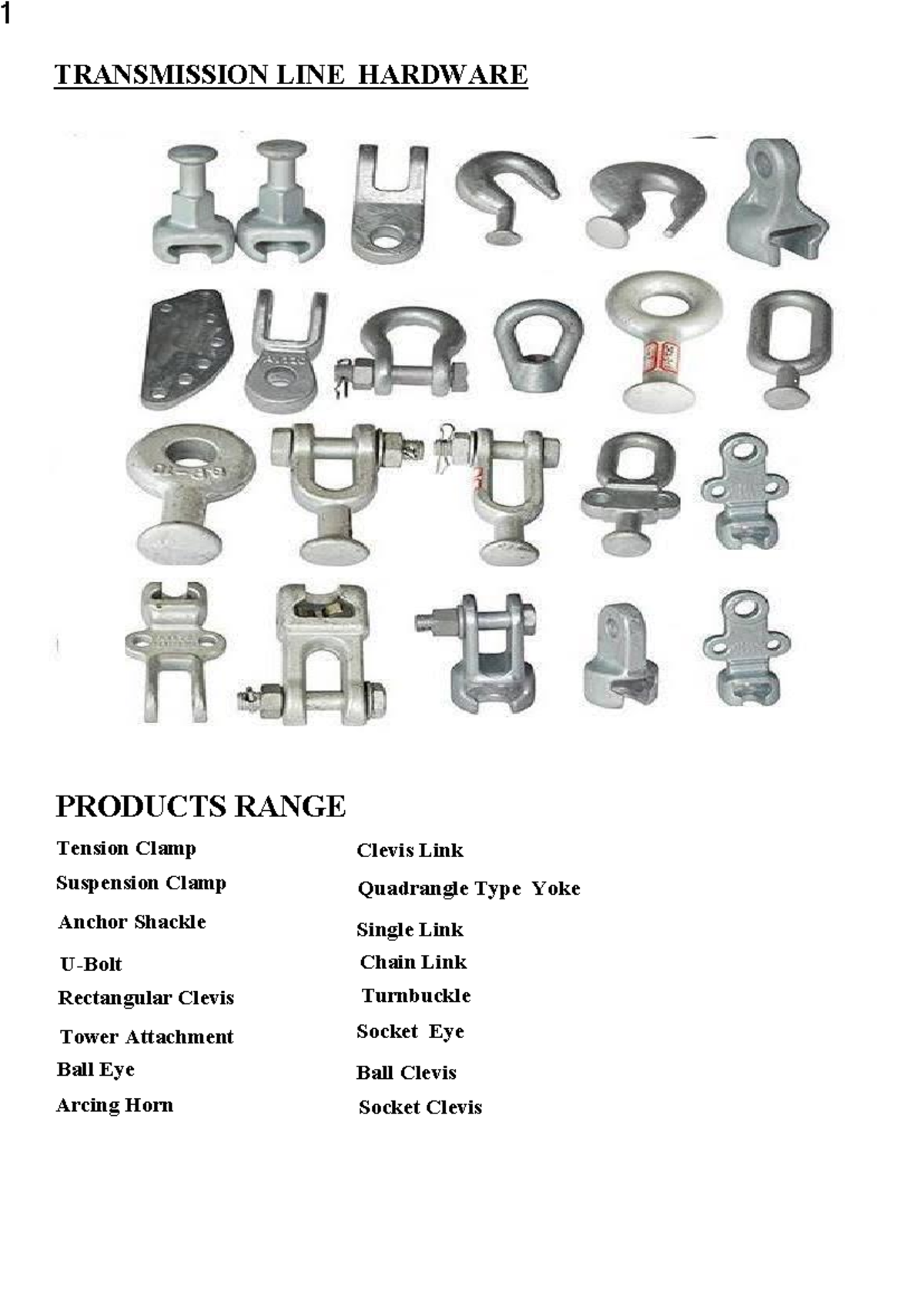 347985 - Transmission Line Hardware Products Overview - Studocu
