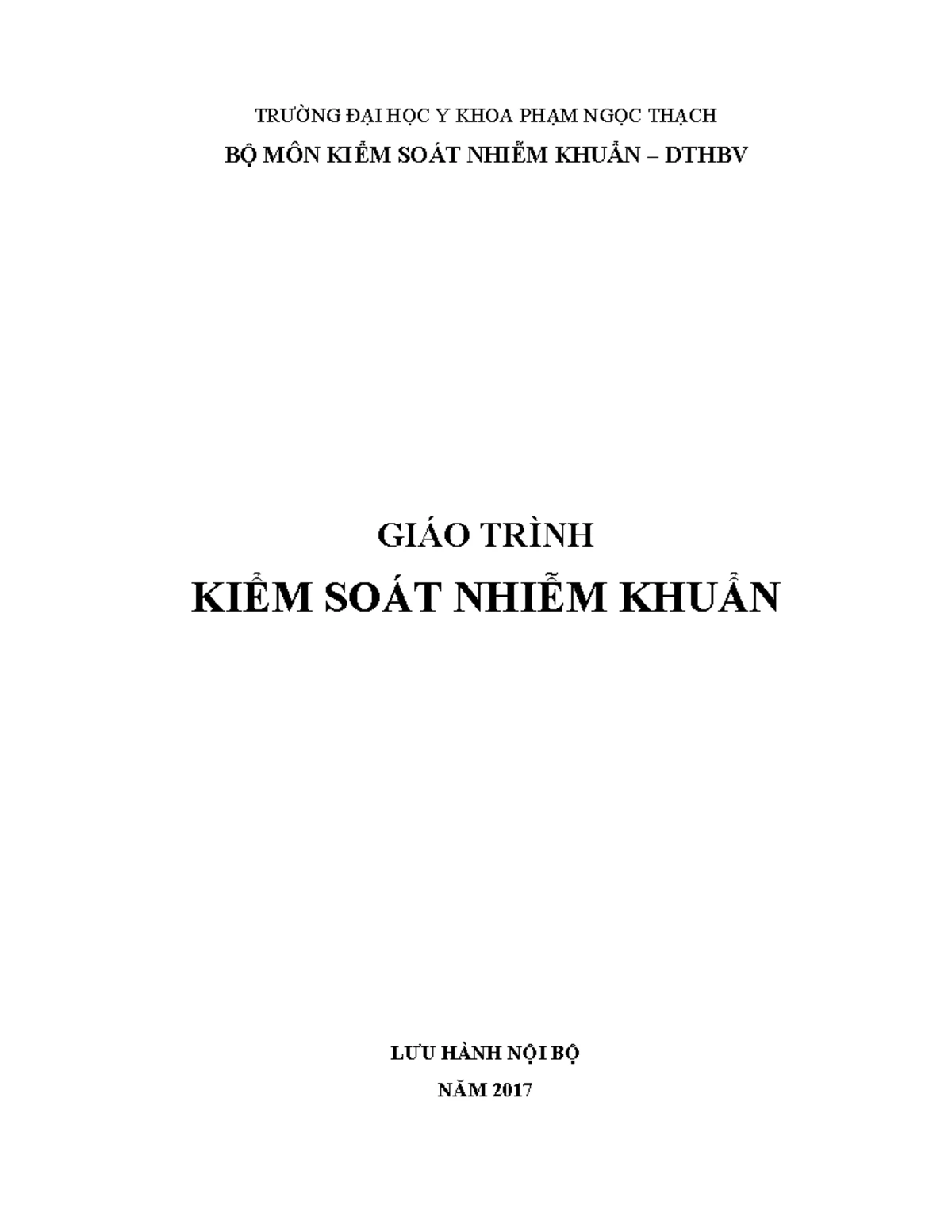 GIÁO TRÌNH KSNK 2017: KHỬ TIỆT KHUẨN DỤNG CỤ VÀ HÓA CHẤT KHỬ KHUẨN ...