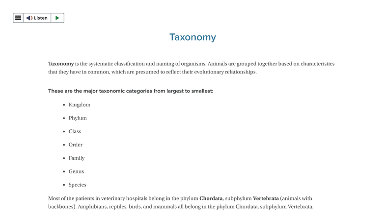 Document 3 - Taxonomy: Classification of Animal Kingdom - Studocu