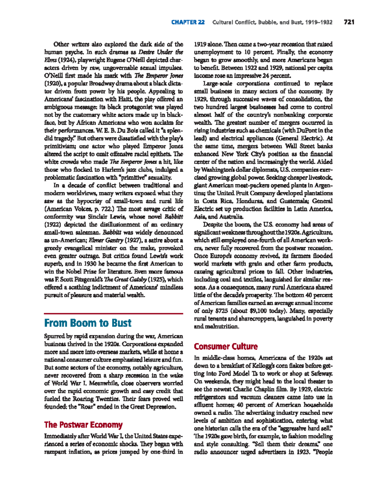 America's History - J. A. Henretta: Lecture Notes on Chapter 22 Themes ...