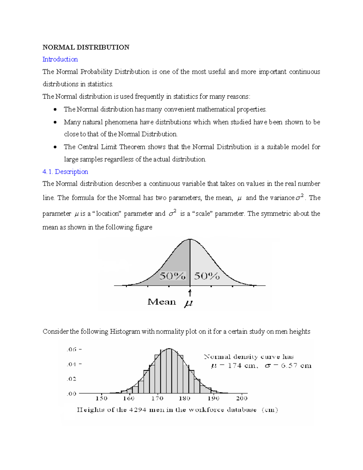 Statistics for Economics 1: Normal Distribution & Hypothesis Testing ...