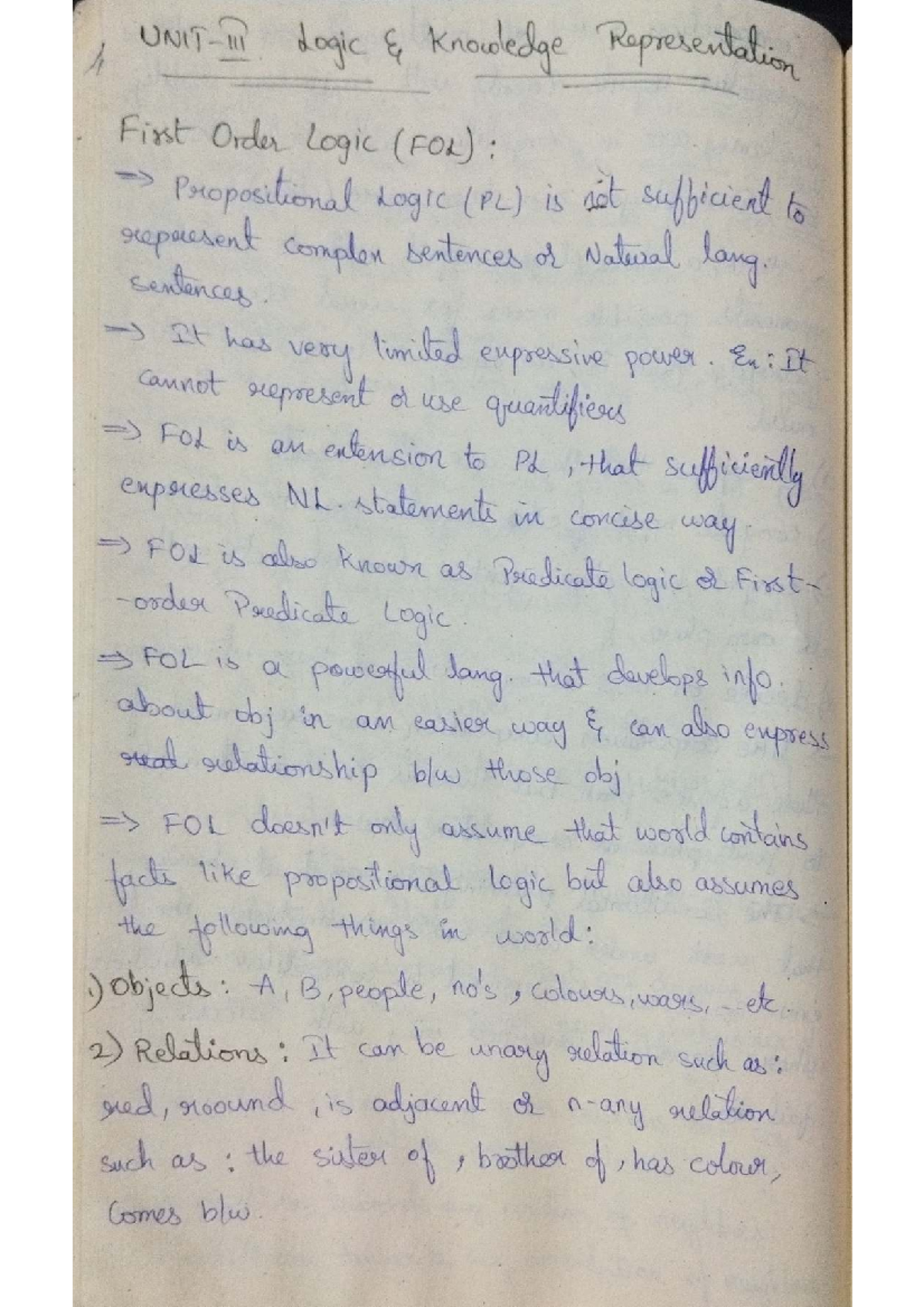 Ai unit 3 - Unit 3 - Computer science - ot S | { z ! [ e