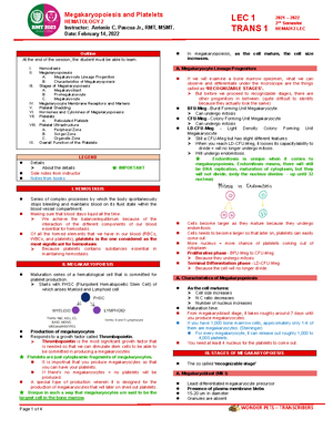 HEMA 2 LAB WEEK 8 PLT Count (direct) - HEMA312LAB | Manual Platelet ...