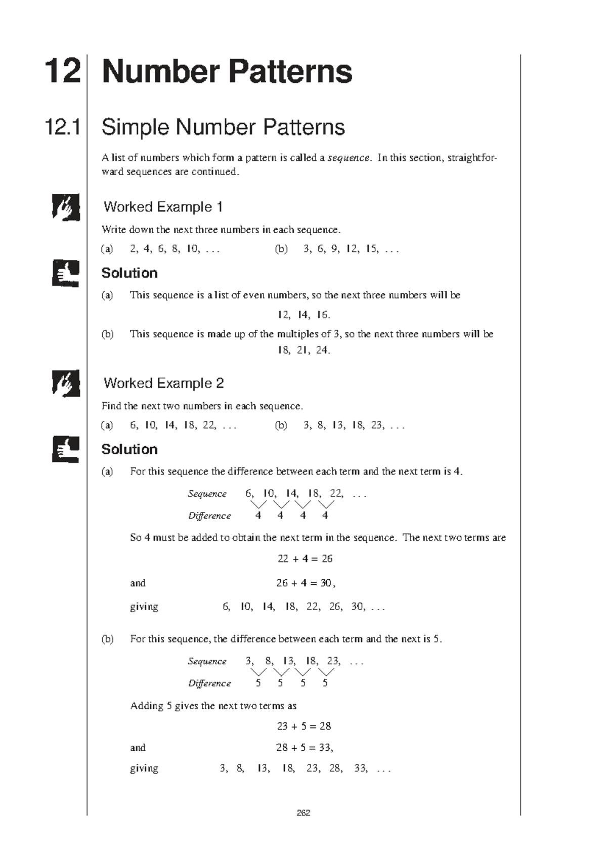 MEP Pupil Text 12: Number Patterns and Sequences - Studocu
