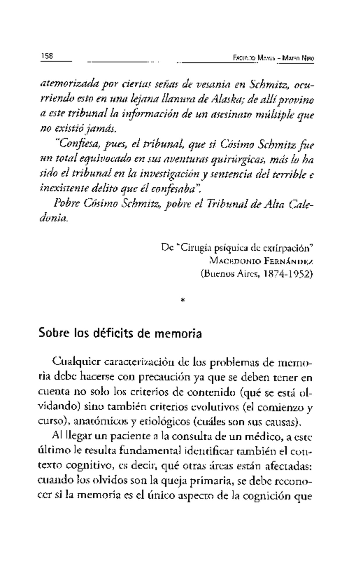 32 - Manes, F. y NIRO, M. - Déficit de Memoria: Análisis y ...