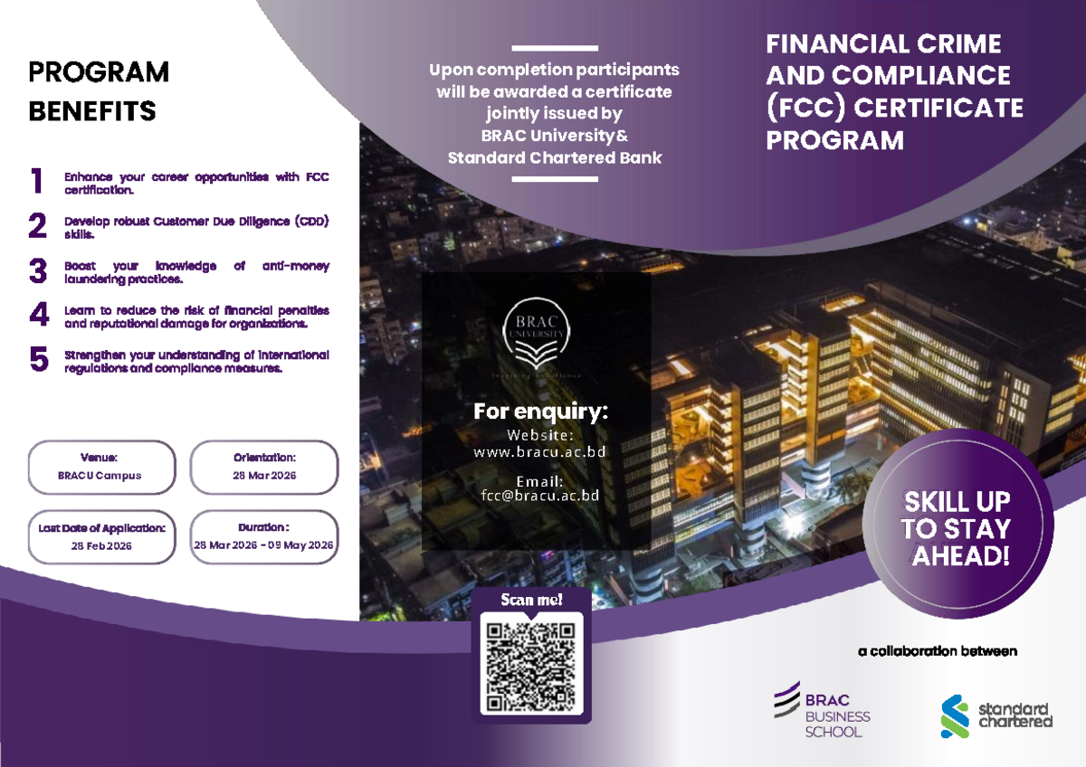 BRAC Standard Chartered Bank FCC Certificate Program Brochure Spring ...