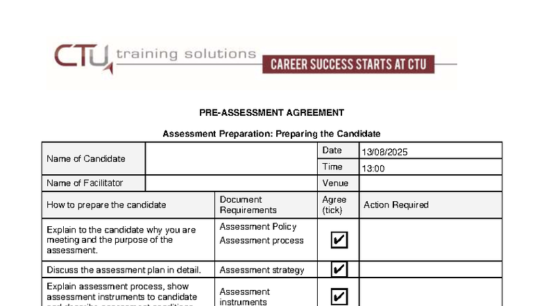 C422 Formative Assessment 1: Candidate Preparation Guide - Studocu