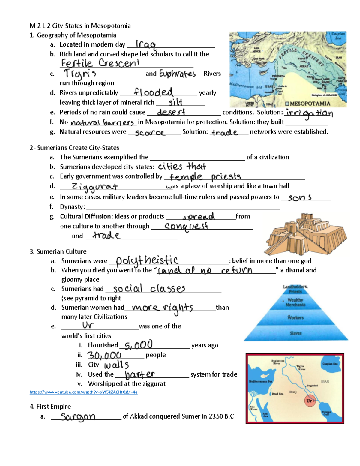 M 2 L 2: Geography and Culture of Ancient Mesopotamia - Studocu