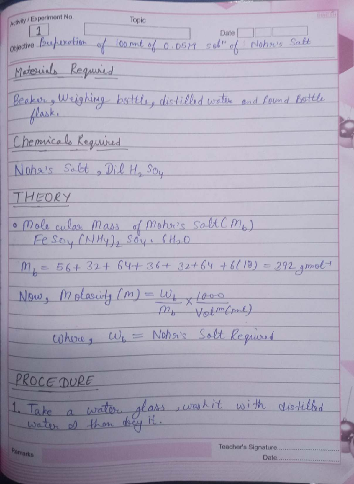Chemistry Lab Manual: Experiments on Salt Solutions and Functional ...