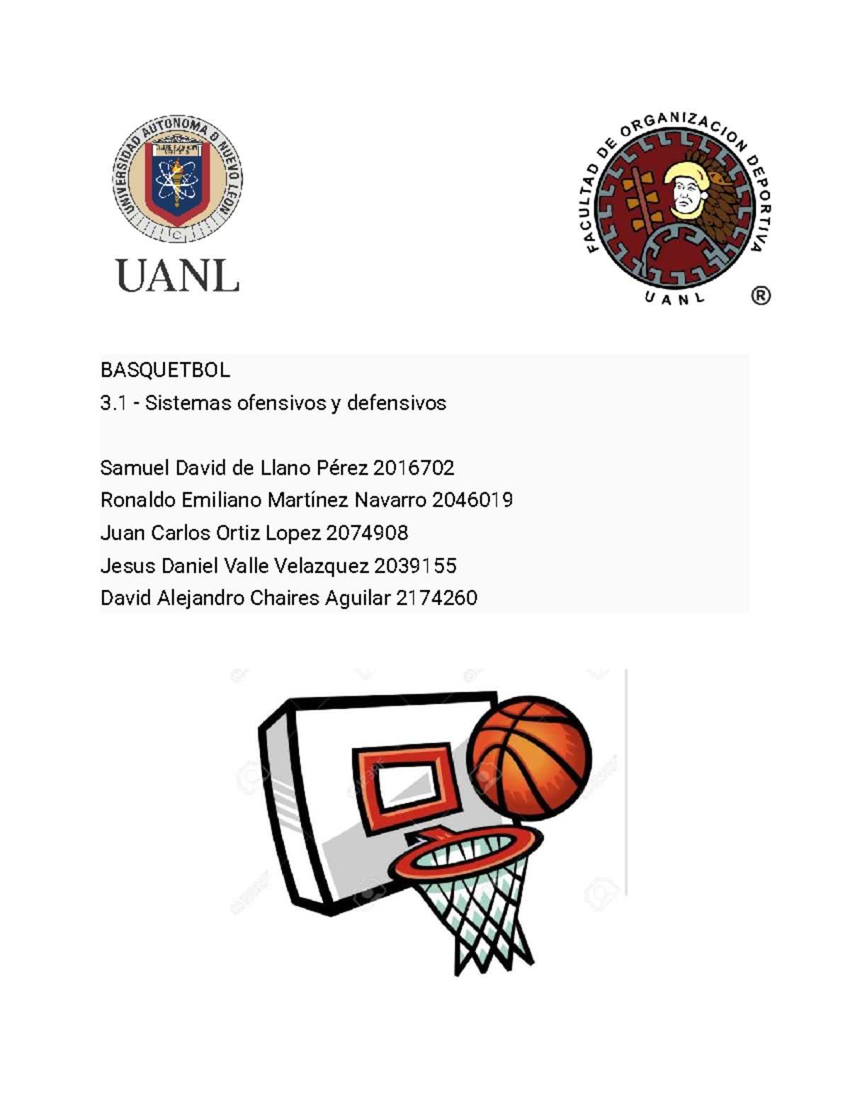 BASQUETBOL 3.1: Plan de Lección sobre Sistemas Ofensivos y Defensivos ...